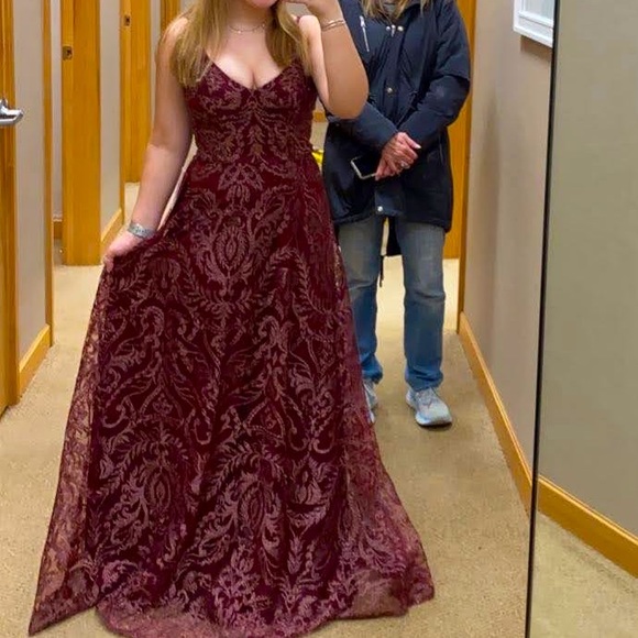 Xtraordinary | Dresses | Xtraordinary Embroidered Mesh Overlay Aline ...